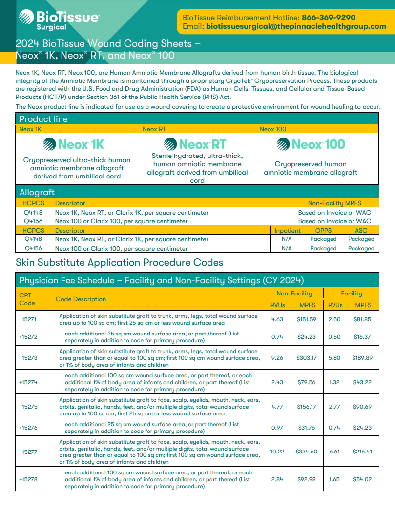 Reimbursement | BioTissue